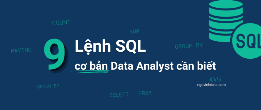 [Infographic] 9 Lệnh SQL cơ bản Data Analyst cần biết - ngovinhdata.com